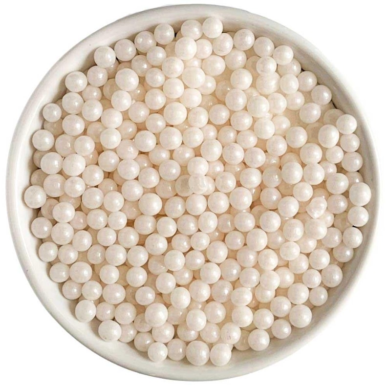 5MM White Sugar Pearls: Edible Cake Decorations (2.5 Ounces) - Etsy