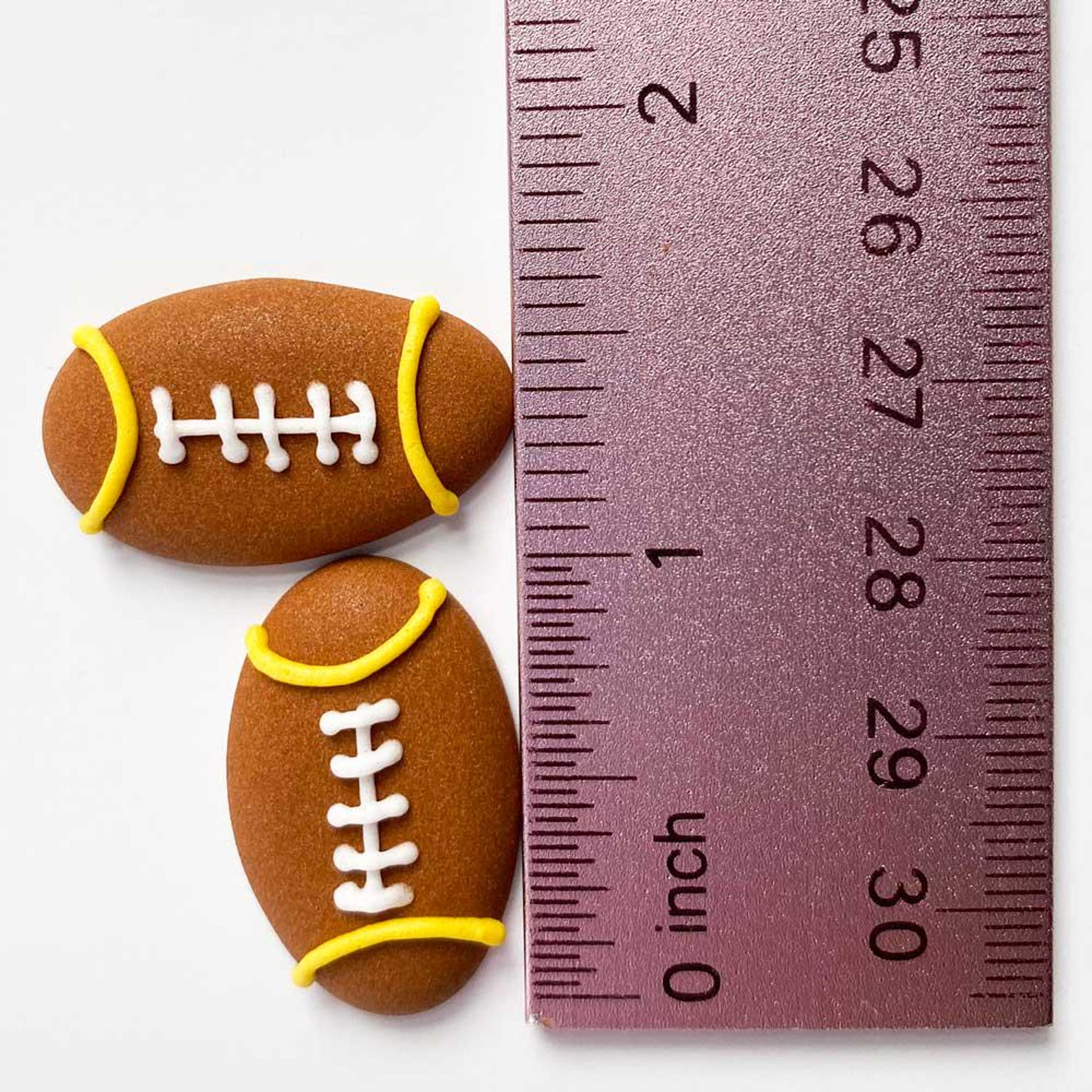 Brown Royal Icing Footballs: Edible Cake Decorations (12 Pieces) - Etsy