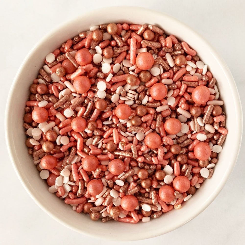 Rose Gold Sprinkles | Rose Gold Sprinkle Mix | Edible Sprinkles | Rose ...