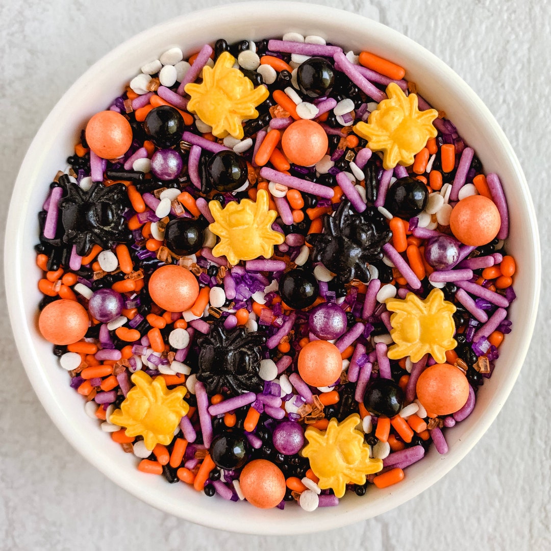 Spider Sprinkle Mix Halloween Sprinkle Mix Edible Sprinkles - Etsy