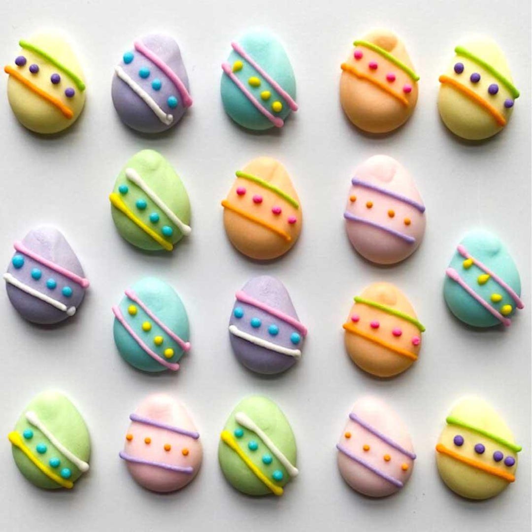 Royal Icing Easter Eggs | 12 per Package | Edible Easter Decorations ...