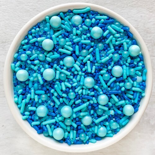 Blue Sprinkle Mix Baby Shower Sprinkles Gender Reveal - Etsy