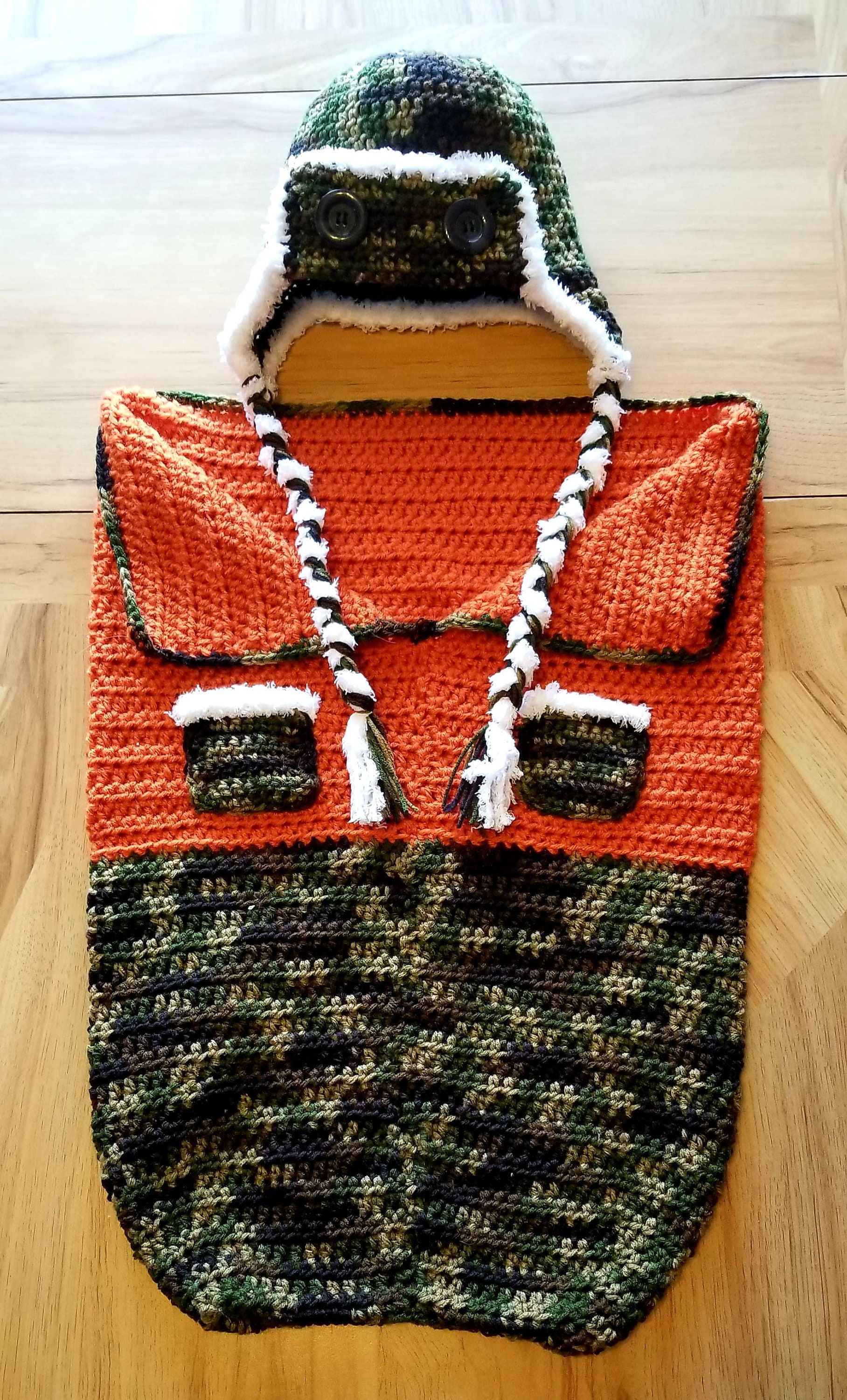 Little Hunter, Camo Baby Cocoon - Etsy