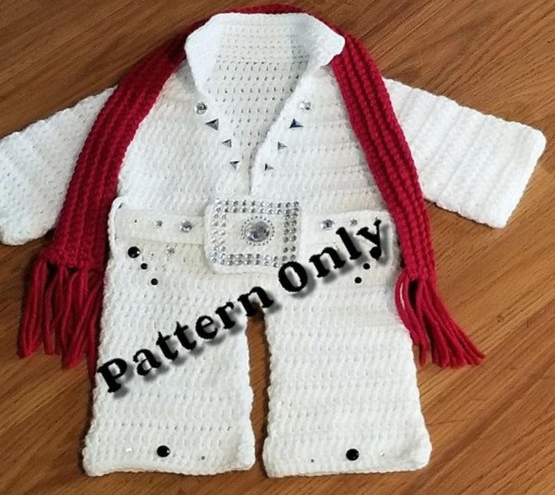 Revised:crochet Pattern Elvis Jumpsuit for Sizes 0-24 Months DIGTIAL ...