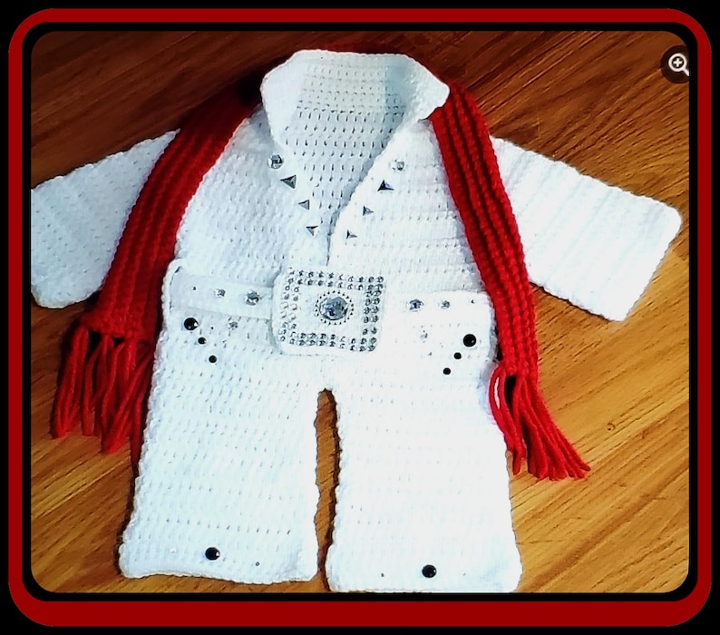 Revised:crochet Pattern Elvis Jumpsuit for Sizes 0-24 Months DIGTIAL ...