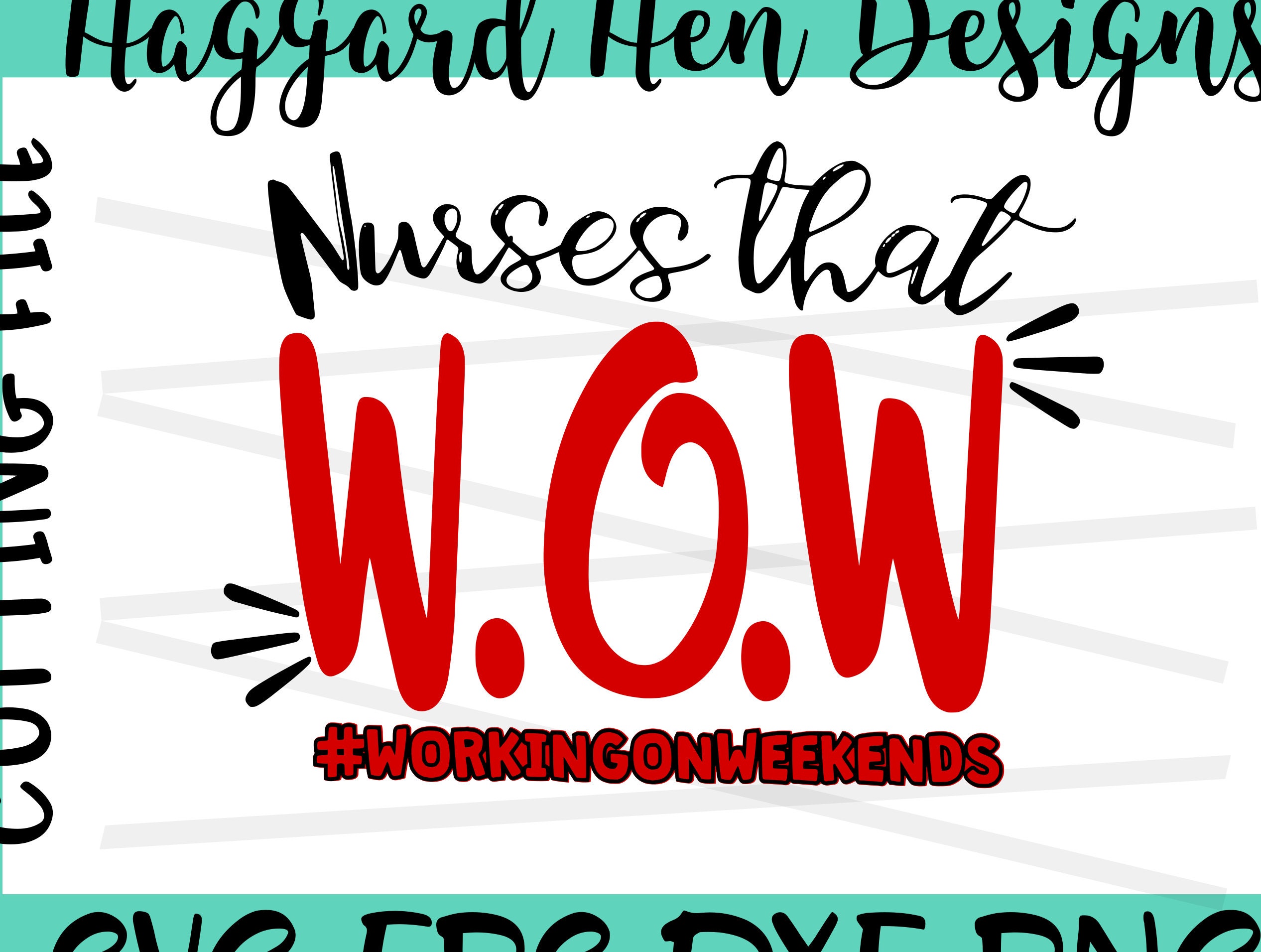 Nurses That WOW SVG Design - Etsy