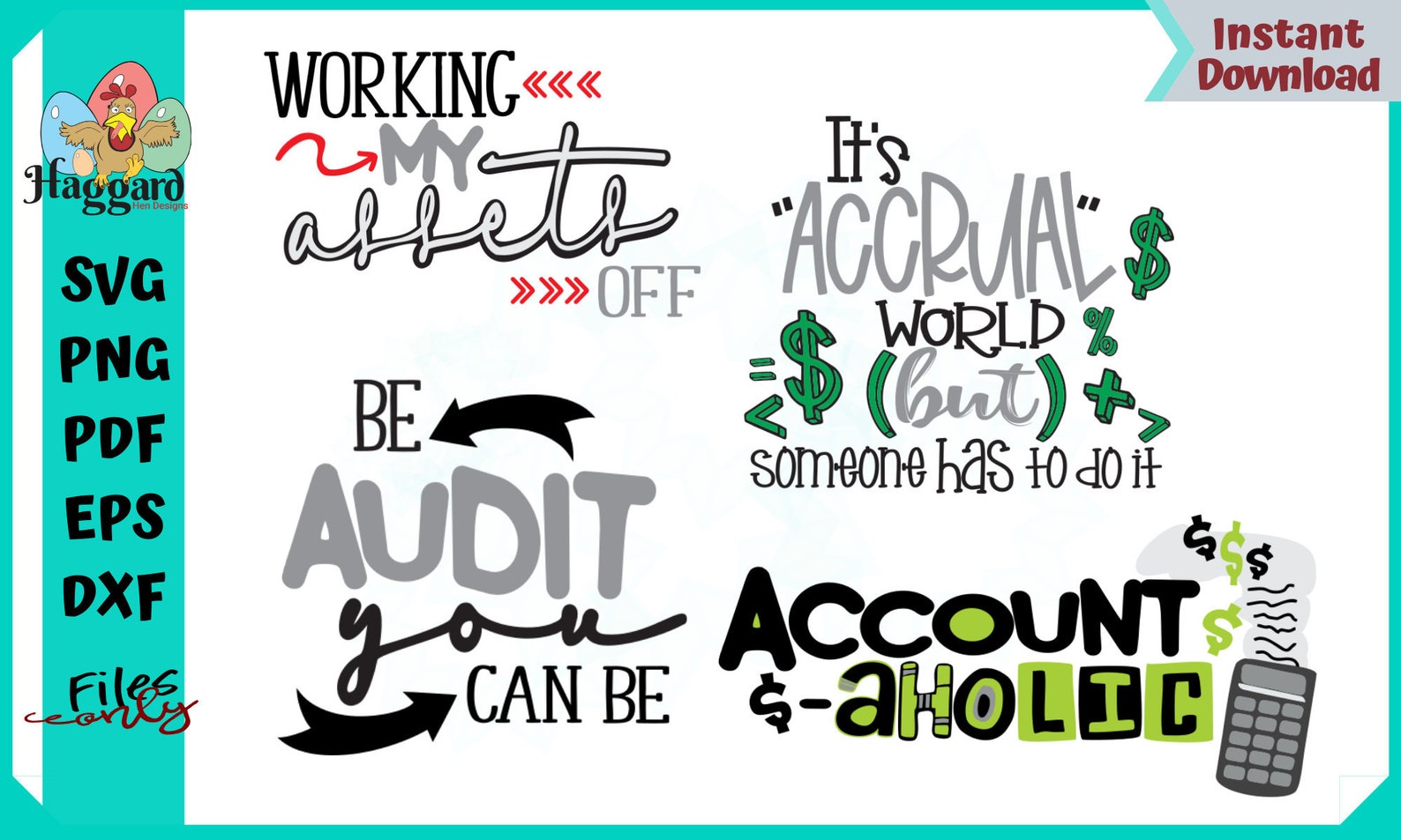 Accountant SVG Bundle | Etsy