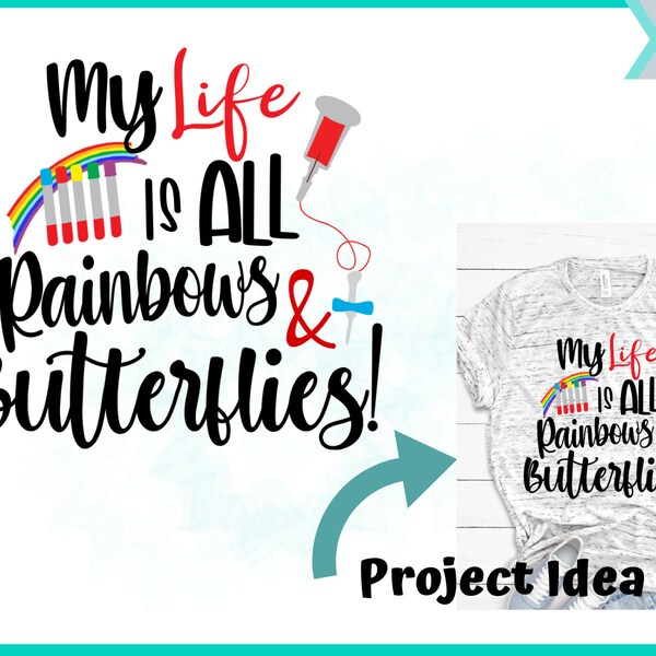 My Job Butterflies and Rainbows Svg - Etsy Canada