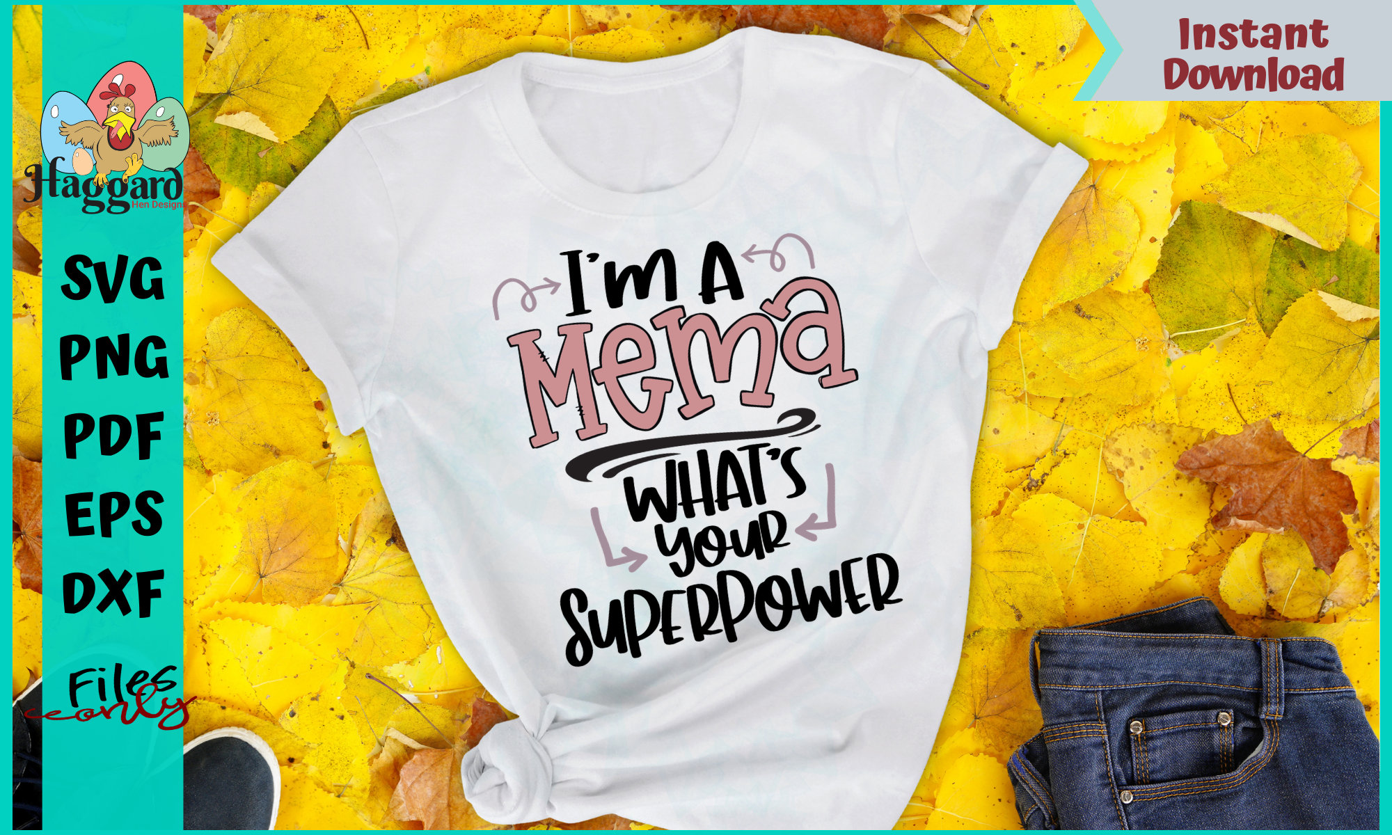 Mema Superpowers SVG | Etsy