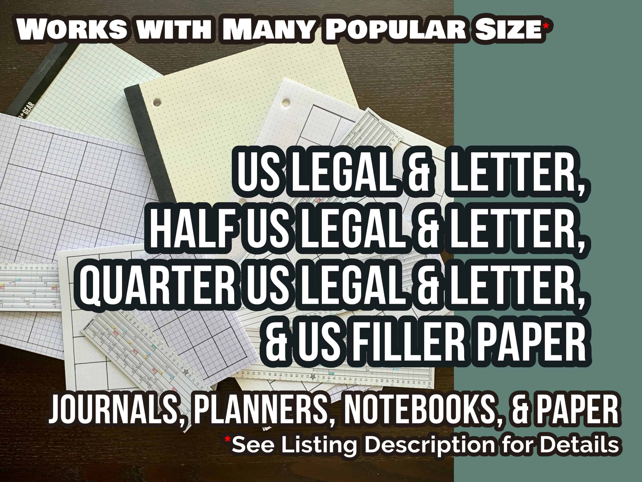 US Paper Legal Letter Filler 5mm Smarter Spacing Ruler - Etsy
