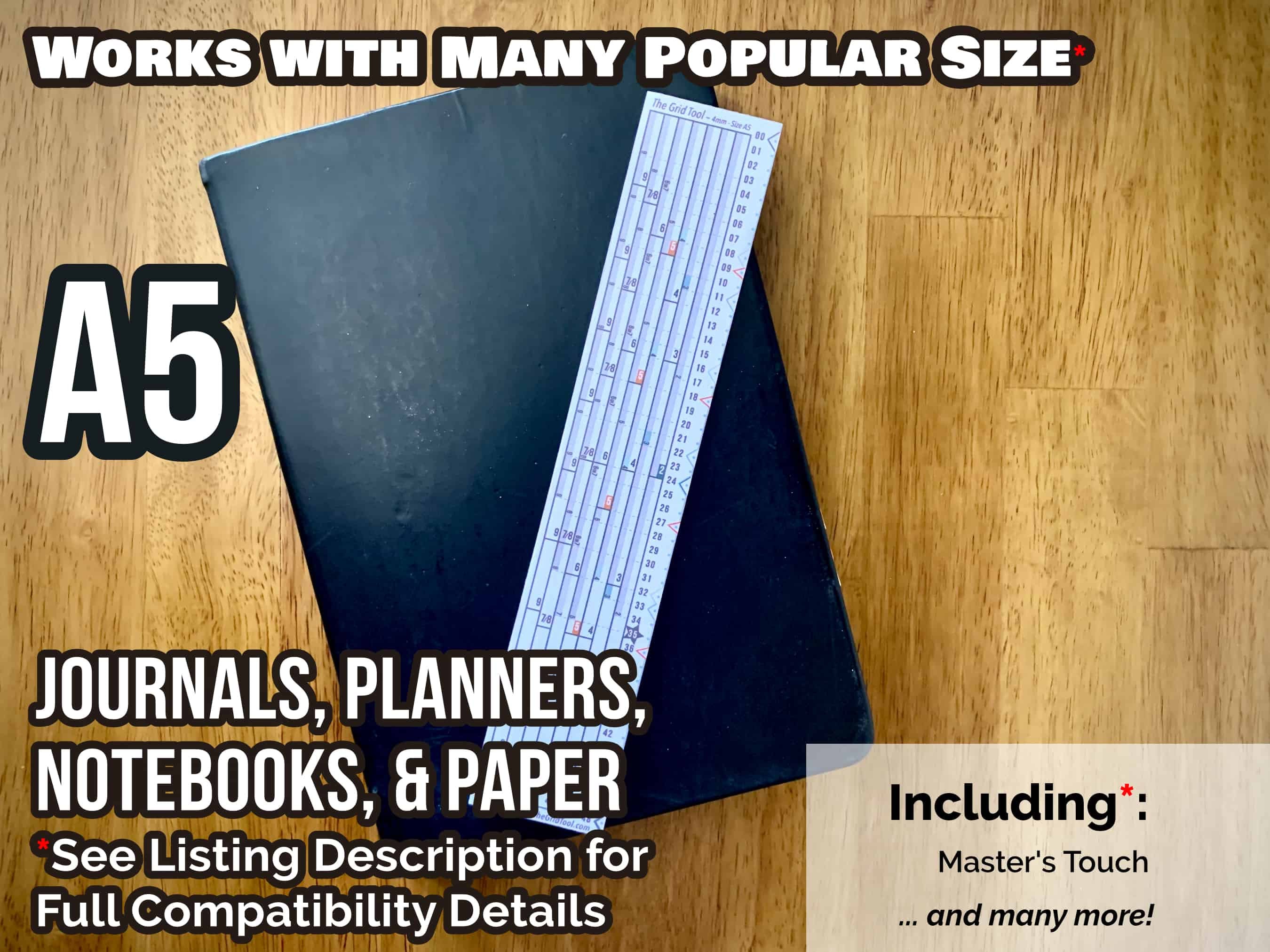A5 4mm Smarter Spacing Ruler : the Grid Tool Cheat Printable Bullet ...