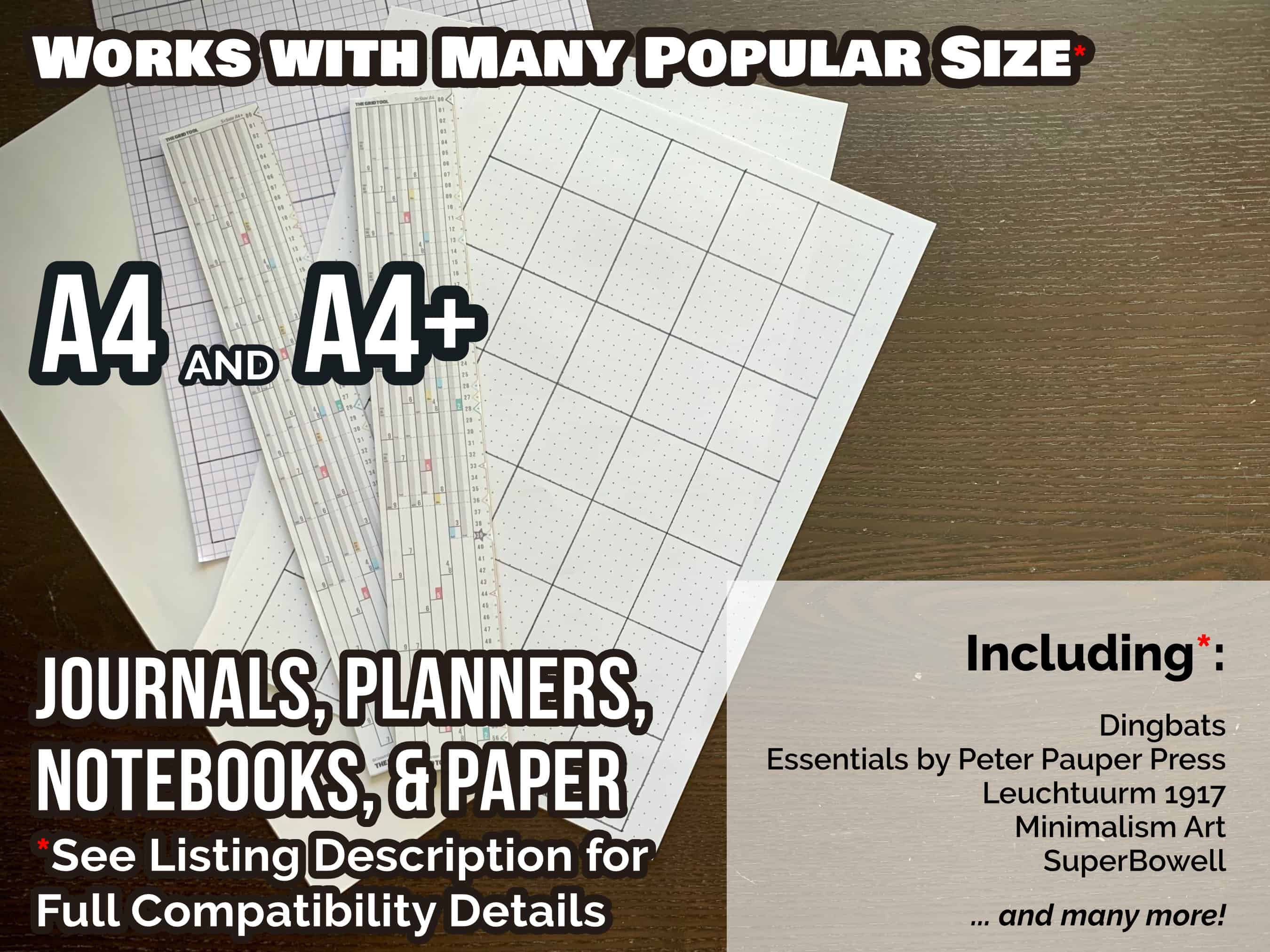 A4 5mm Smarter Spacing Ruler :the Grid Tool Cheat Printable Bullet ...