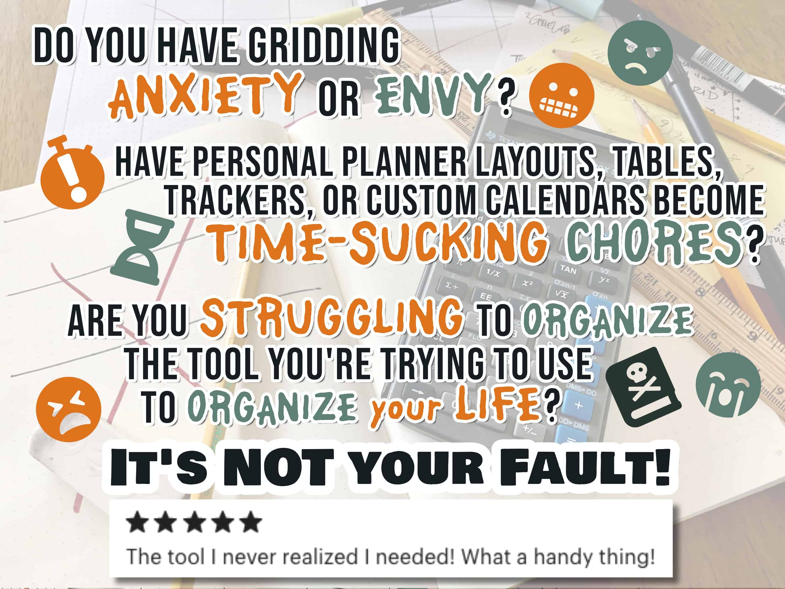 A5 5mm + Cahier Slim Smarter Spacing Ruler : the Grid Tool Printable ...