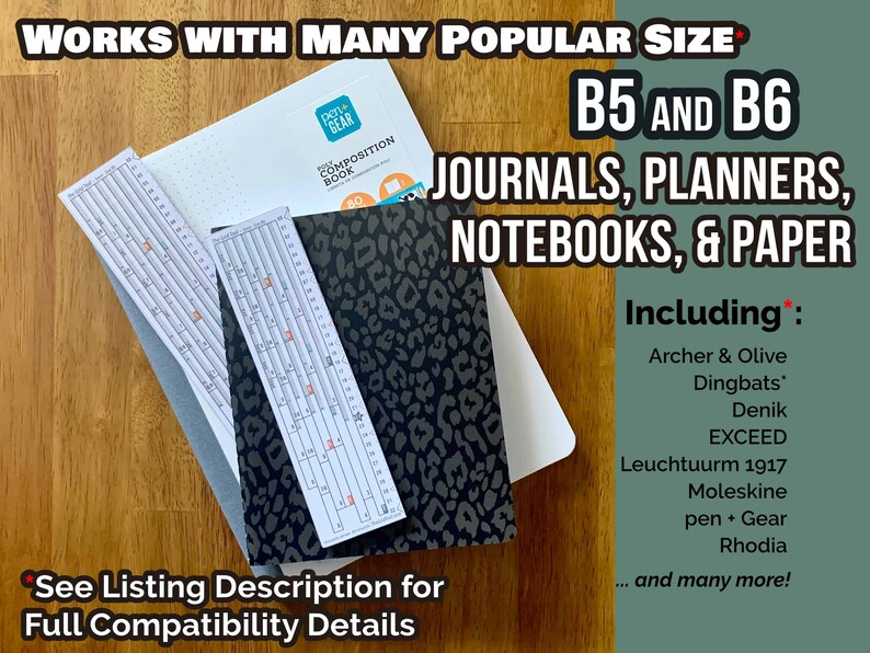 SERIES B SET Smarter Spacing Ruler Bundle : Printable Bullet Journal ...