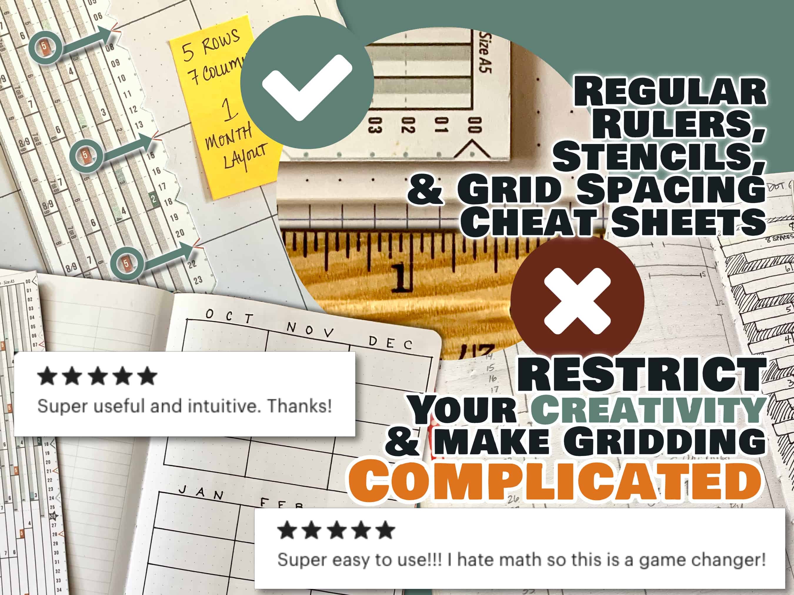 Smarter Spacing Ruler Compatible W/ Classic Happy Planner Printable ...