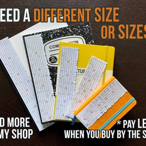 A5 5mm + Cahier Slim Smarter Spacing Ruler : the Grid Tool Printable ...