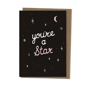 You're a Star Greetings Card W/envelope - Etsy