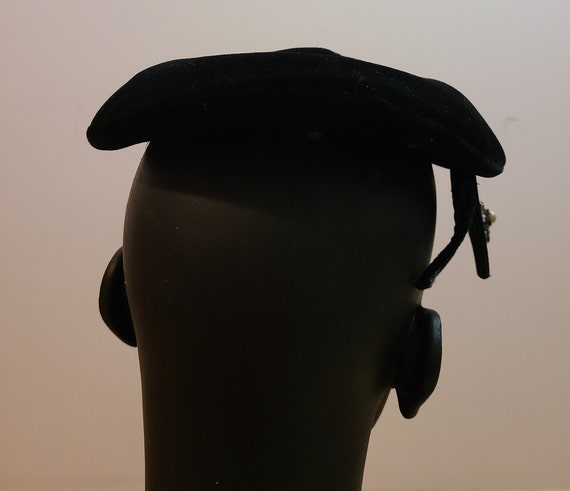 1960 Military inspired vintage hat fascinator - Gem