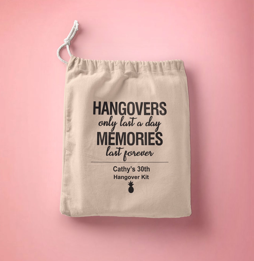 Set Of 10 20 Hangovers Last A Day Memories Last Forever Etsy