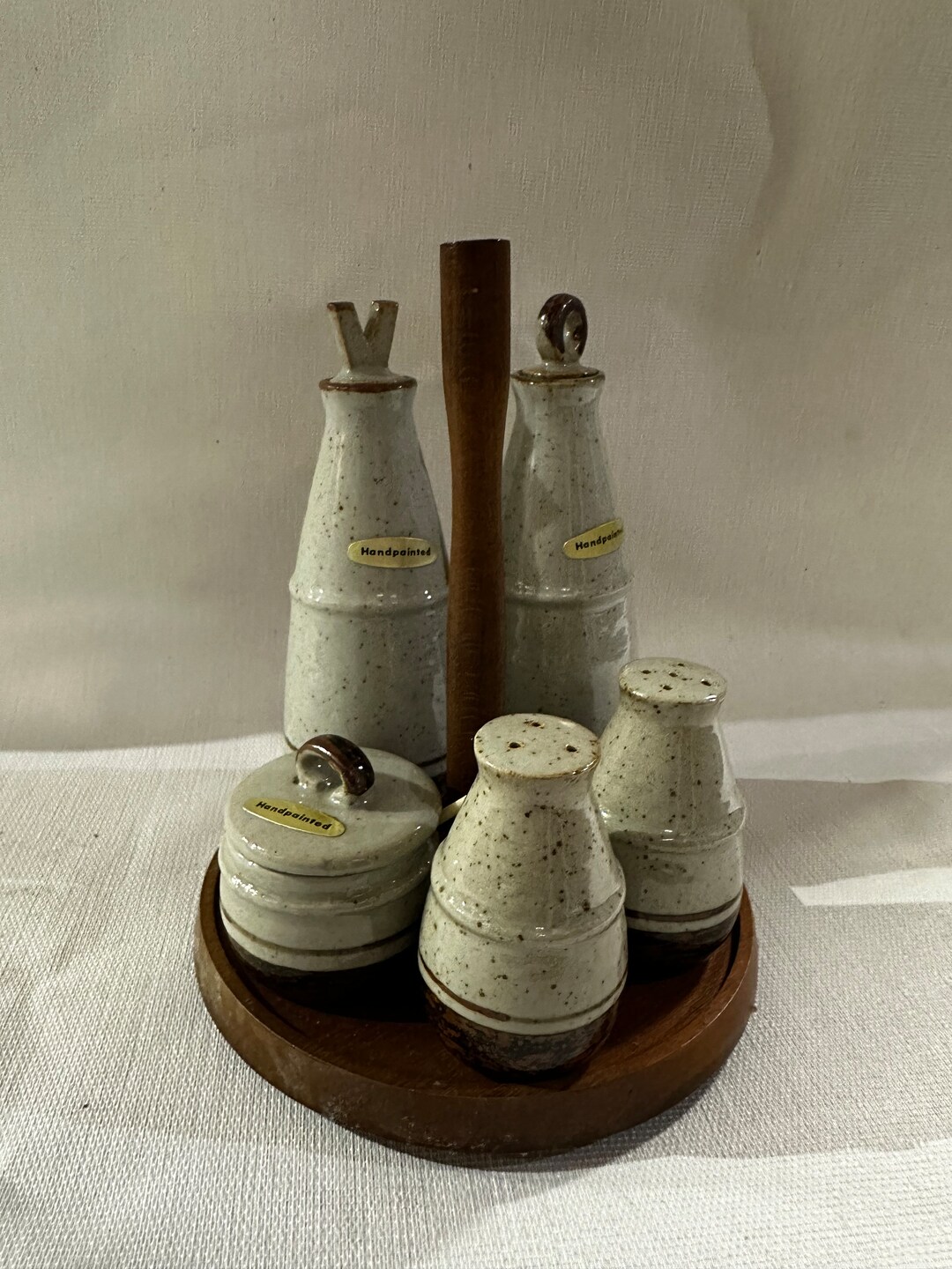 Sierra Stoneware Pottery Cruet Set by Otagiri- 1960s - Etsy