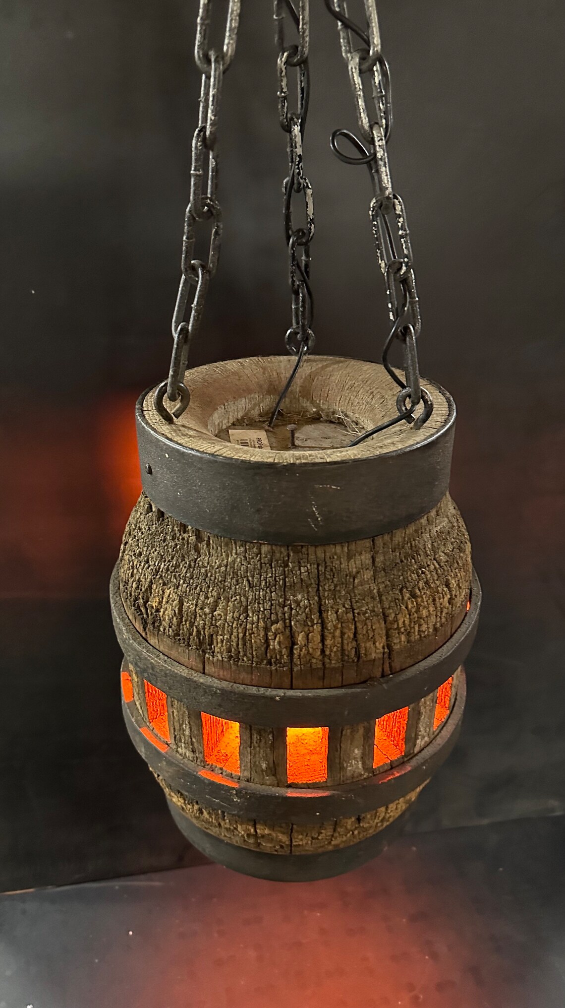 Antique Wagon Wheel Hub Hanging Light Fixture - Etsy