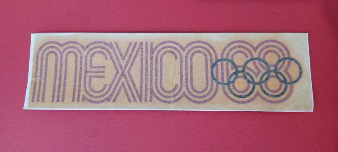 Mexico Olympics 68 1968 Bumper Sticker Unused NEW Label - Etsy