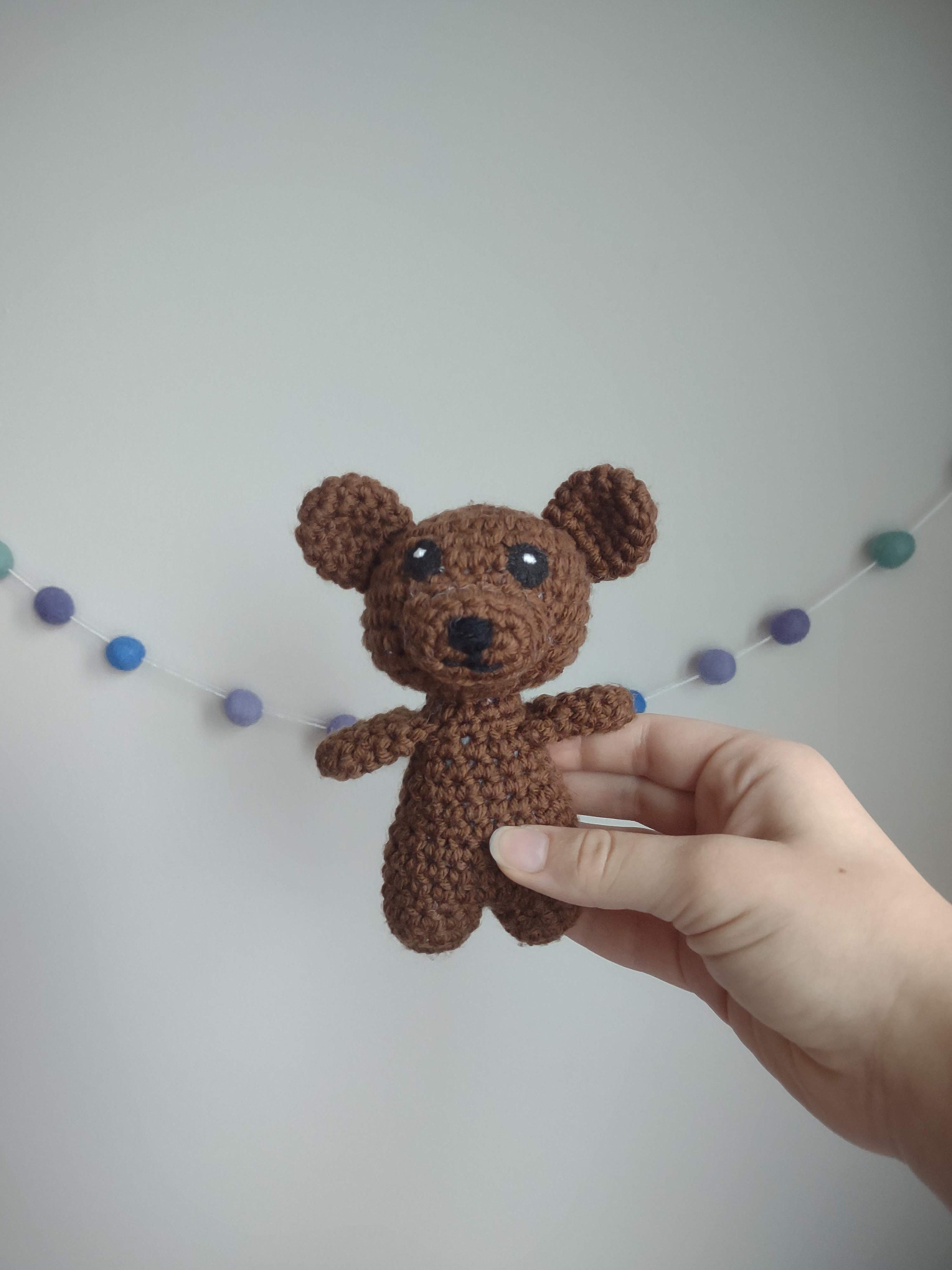 Mini Bear Crochet Pattern PATTERN ONLY Cute Little Crochet Bear ...