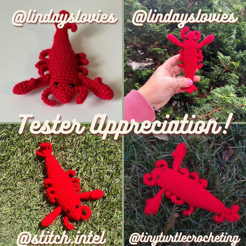 No-sew Lobster Crochet Pattern *PATTERN ONLY* - Cute No Sew Crochet ...