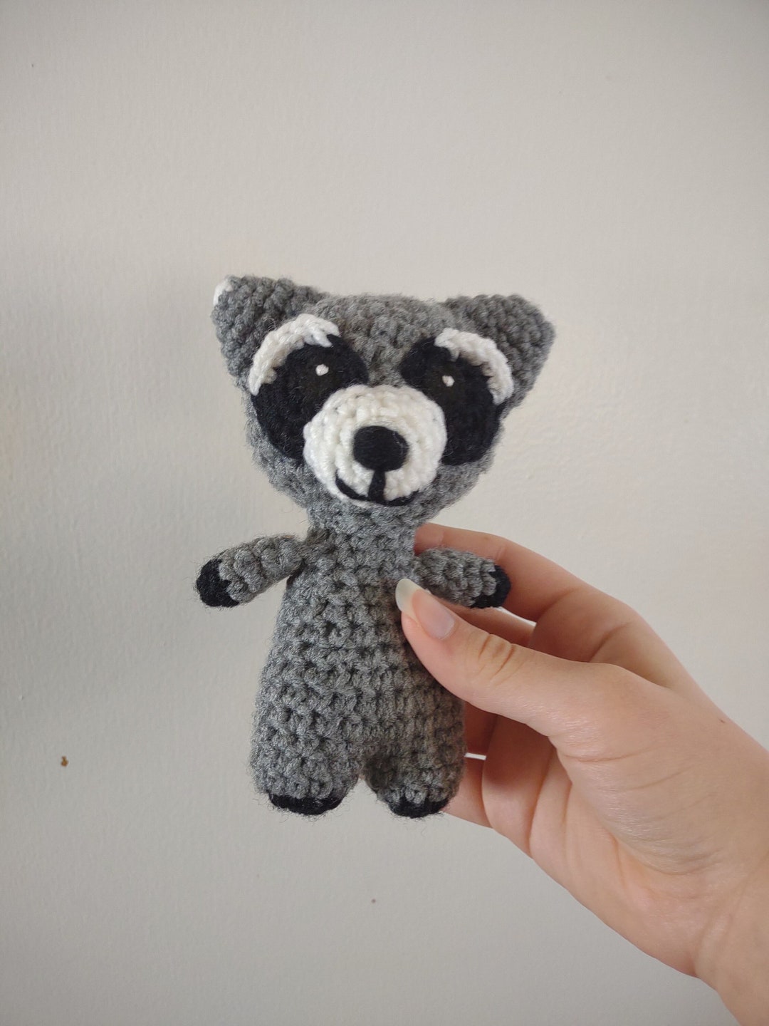 Mini Raccoon Crochet Pattern *PATTERN ONLY* Cute Crochet Raccoon ...