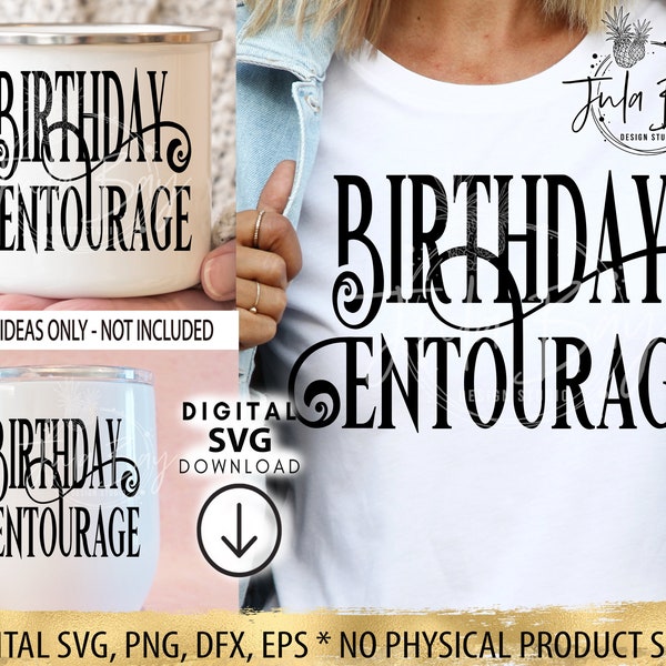 Birthday Entourage - Etsy