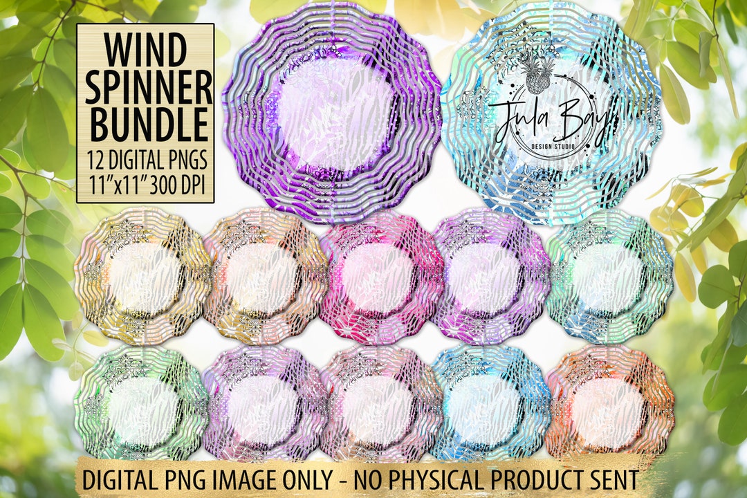 Wind Spinner PNG, Wind Spinner Sublimation Bundle , Animal Print Wind ...
