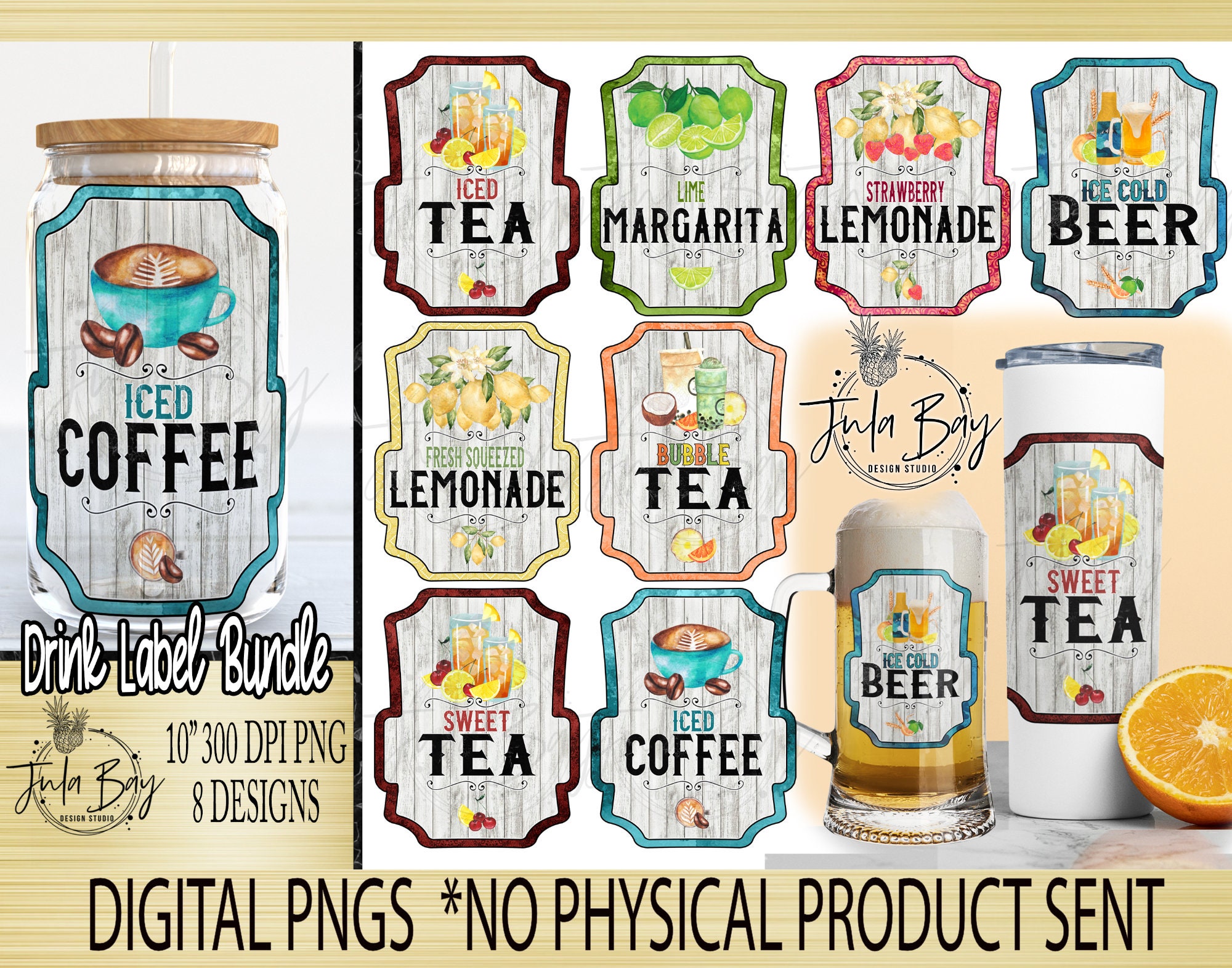 Unsweet Tea Labels Svg - Etsy
