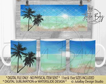 Beach Scene Sublimation - Etsy