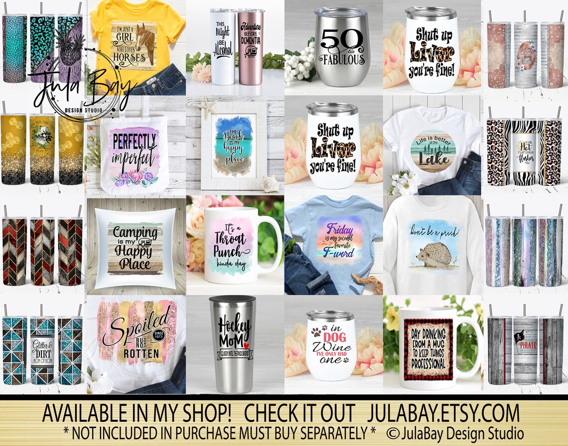 Glass Can Sublimation Designs PNG Drink Label Bundle When - Etsy