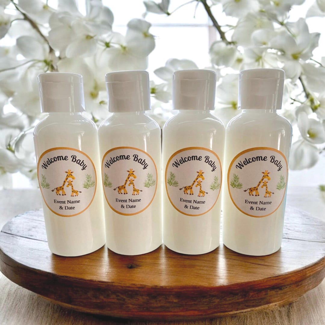 10 Personalized Lotions, Baby Shower Party Favors, Vanilla Cupcake ...