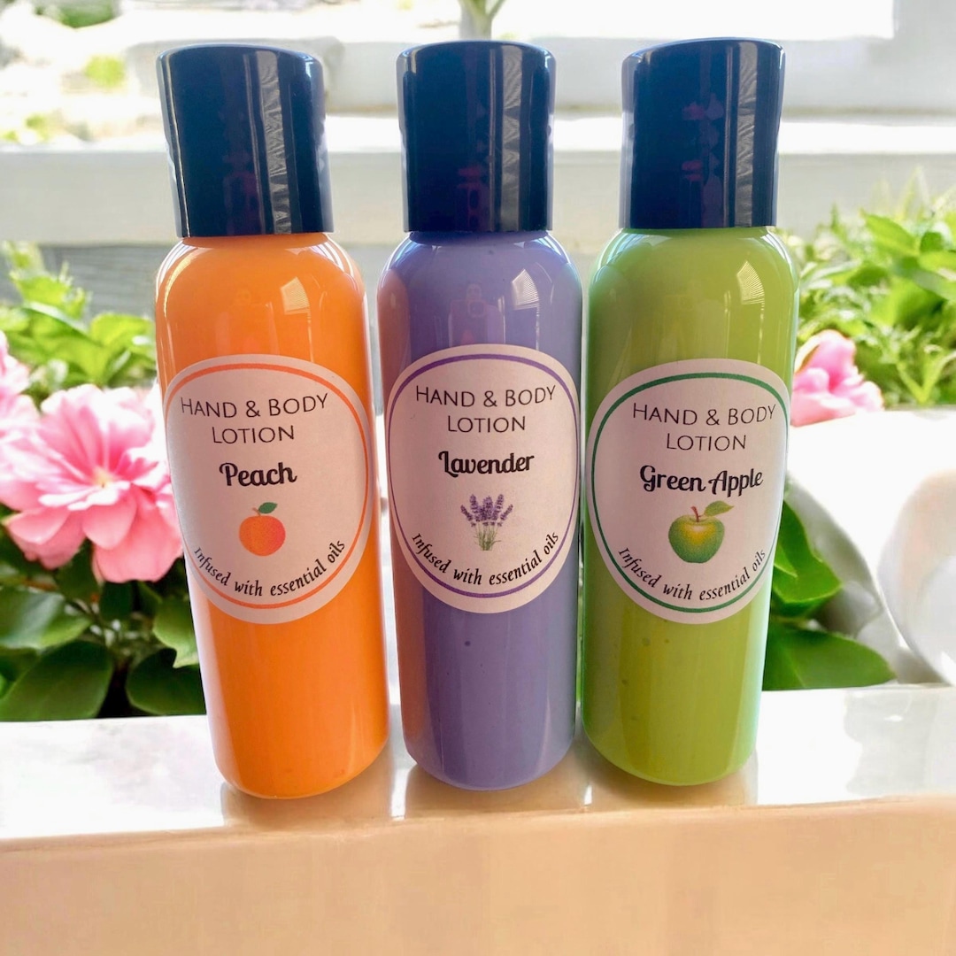 Personalized Gift Set, 5 Travel-size Moisturizing Hand & Body Lotions ...