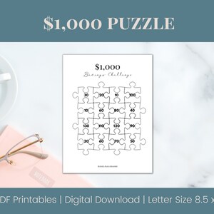 Money Savings Challenge Printable Savings Tracker Printable PDF - Etsy