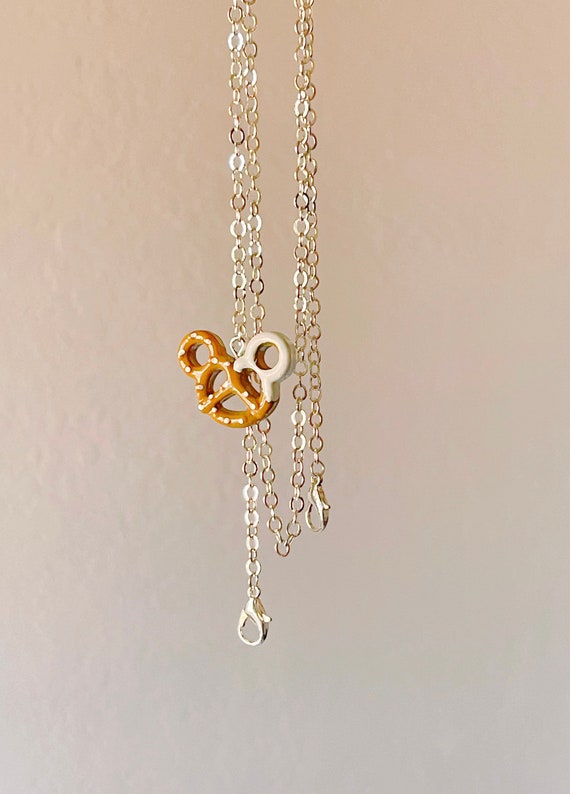 White Mickey pretzel inspired mask or glasses chain | Etsy