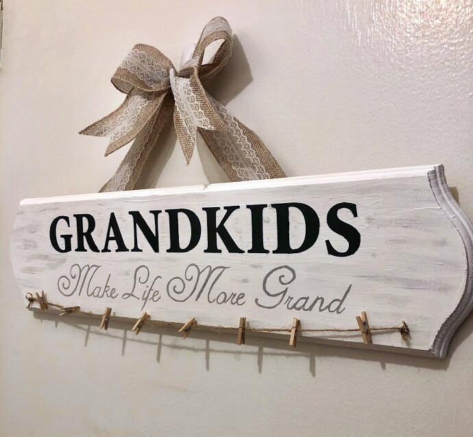 Grandkids Sign / Grandchildren Sign / Grandparents Gift / - Etsy