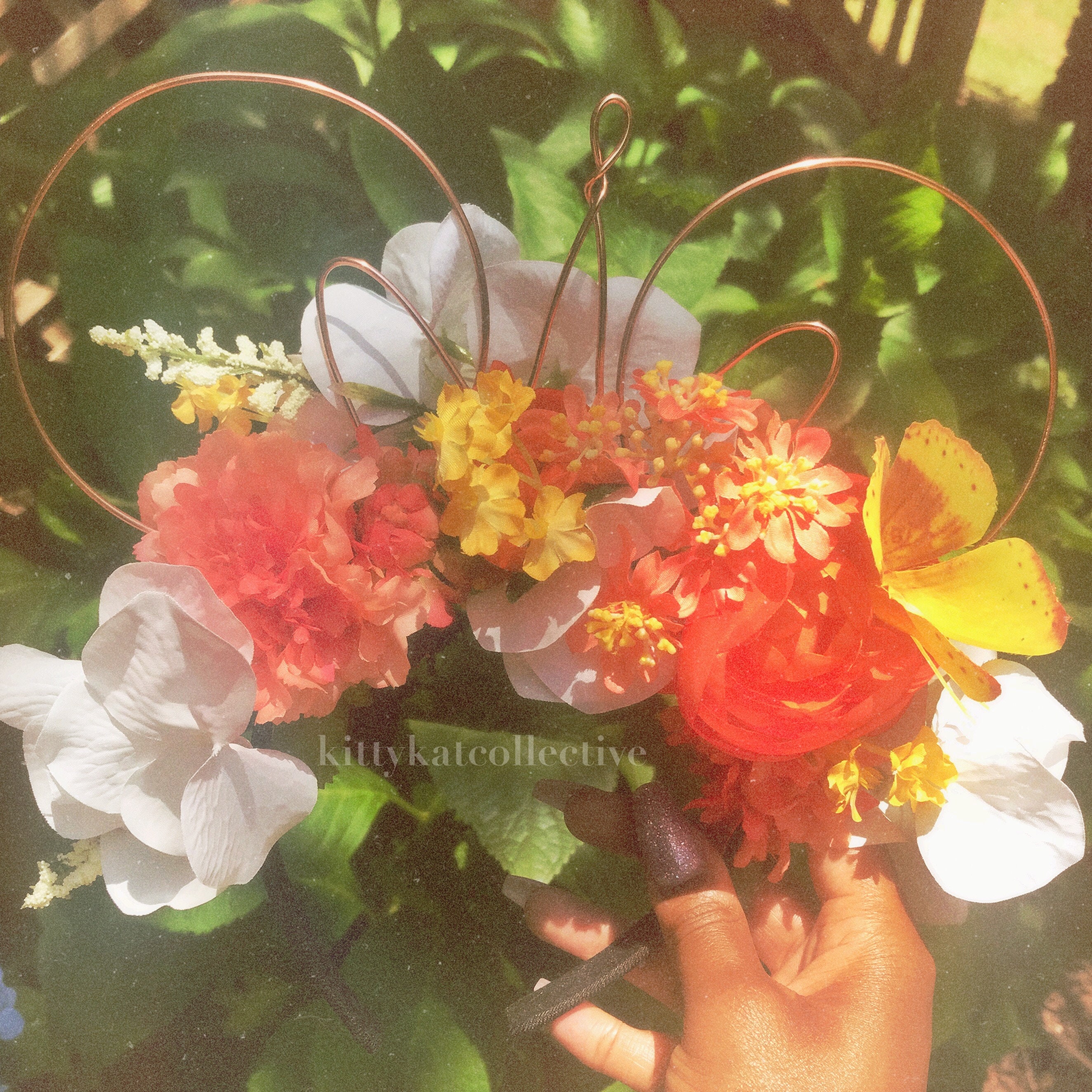 Orange Crush Wire Mickey Ears by Kittykat Collective - Etsy