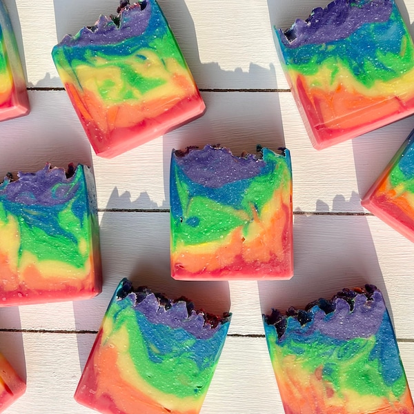 Rainbow Soap - Etsy