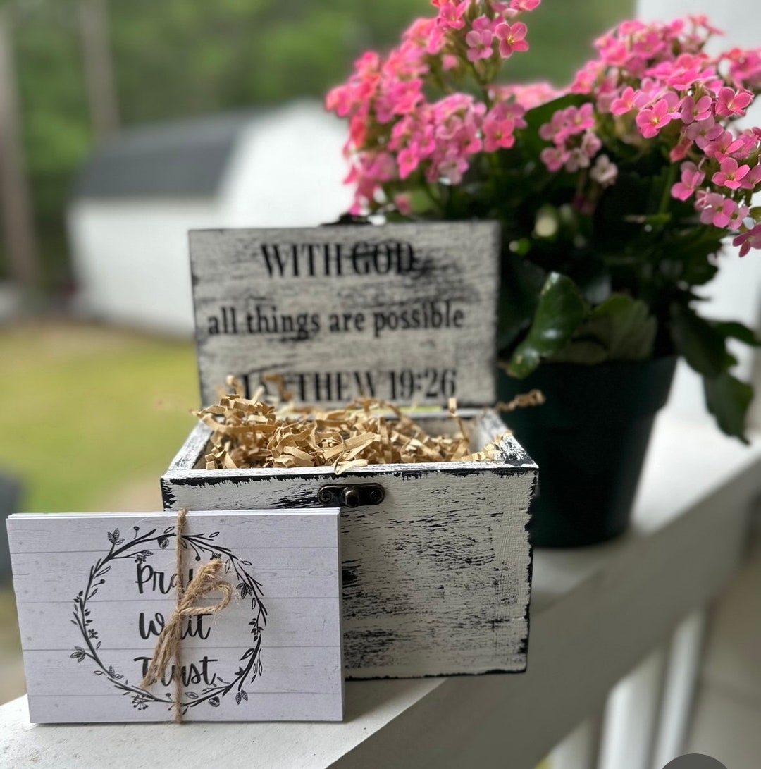 Wooden Prayer Box, Nightstand Decor, Keepsake Box - Etsy