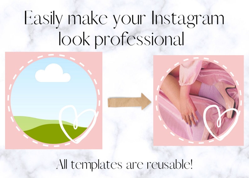 50 Pink Themed Instagram Templates 45 Post Templates & 5 Story ...