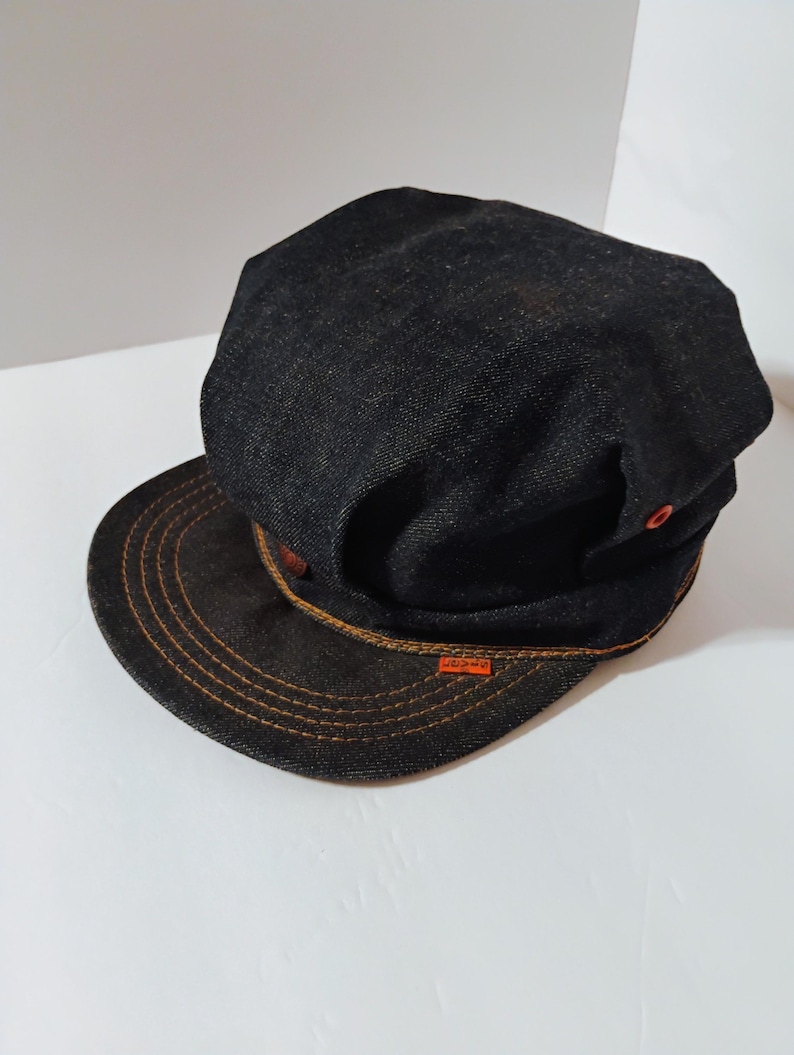 Vintage Levi’s Orange Tab Denim Conductor Hat – USA Made RARE 70s Train ...