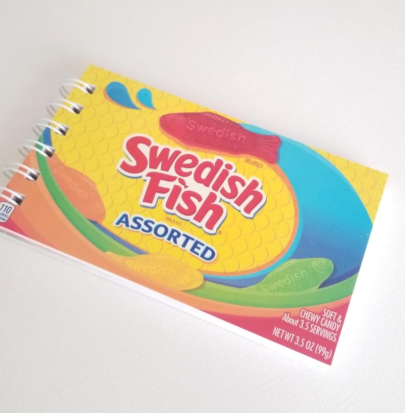 Candy Box Notebook, Swedish Fish - Etsy