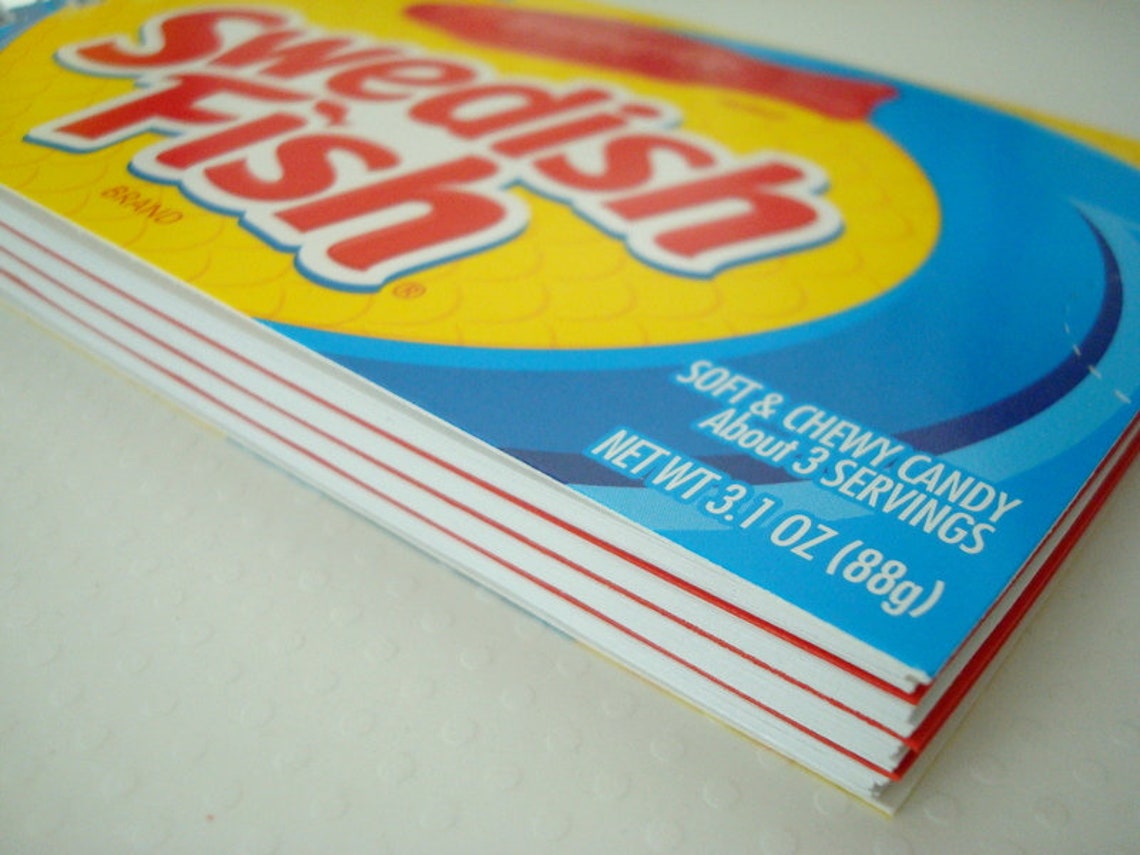 Candy Box Notebook Swedish Fish | Etsy