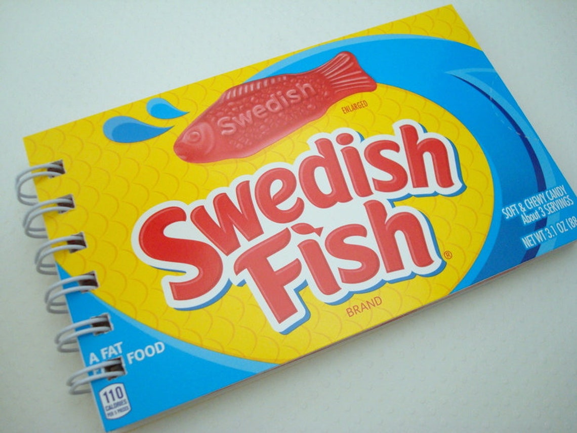 Candy Box Notebook Swedish Fish | Etsy