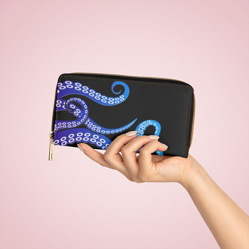 Octopus Tentacle Zipper Wallet - Etsy