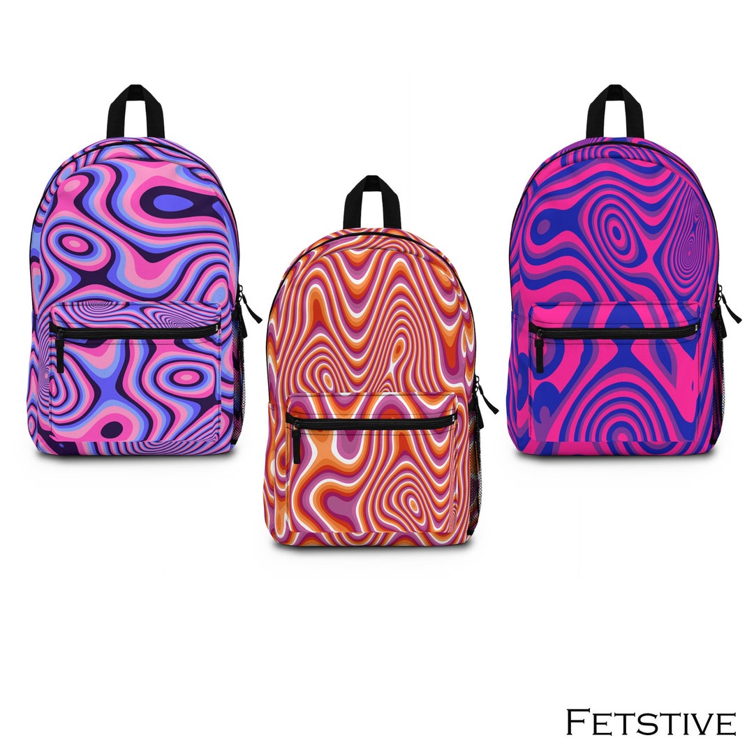 Swirly Omni, Bi and Lesbian Pride Backpack made in USA - Etsy