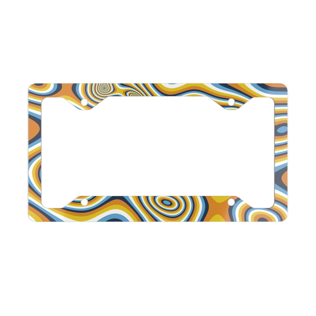 Subtle Swirly Aroace Pride Metal License Plate Frame - Etsy